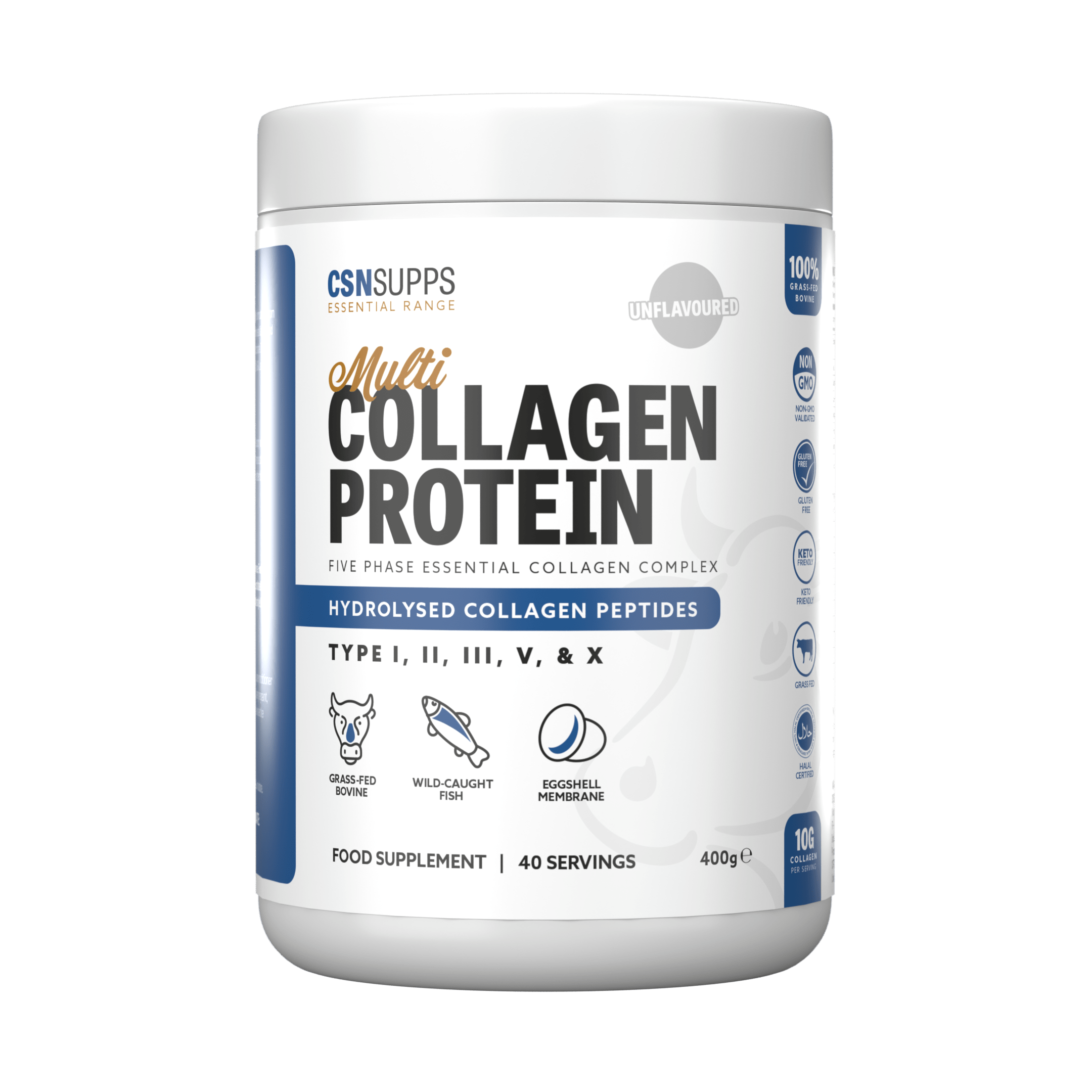 CSN Supps Multi Collagen Protein Powder 400g | CSN Supplements