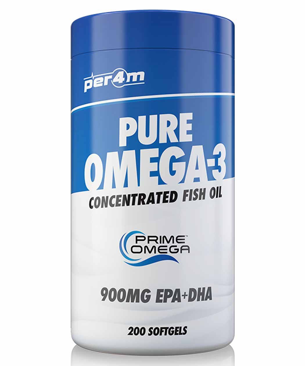 PER4M Pure Omega 3 900mg - 100 / 200 Softgels | CSN Supplements
